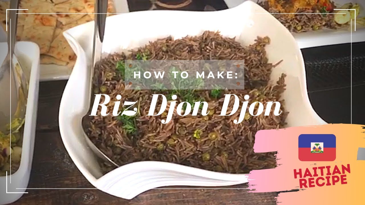 How to Make Riz Djon Djon (Haitian Black Rice) - YouTube