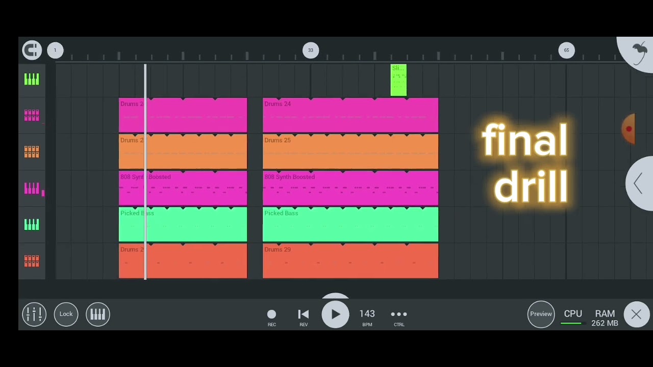 how to make simple drill beat in fl studio mobile "arrow " - YouTube