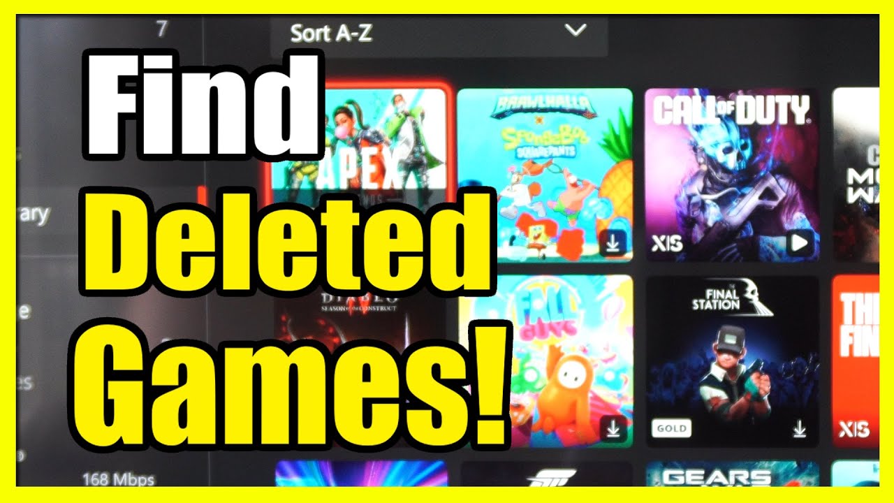 How to Download & Find Deleted Xbox Series X Games (Full Library) - YouTube