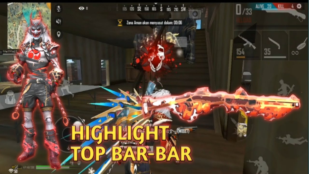 HIGHLIGHT| SOLO VS SQUAD| TOP BAR-BAR| FREE FIRE - YouTube