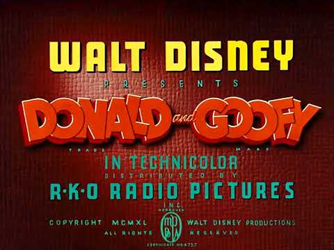 Donald and Goofy - Billposters (1940) - Original Opening and Closing Titles Recreation