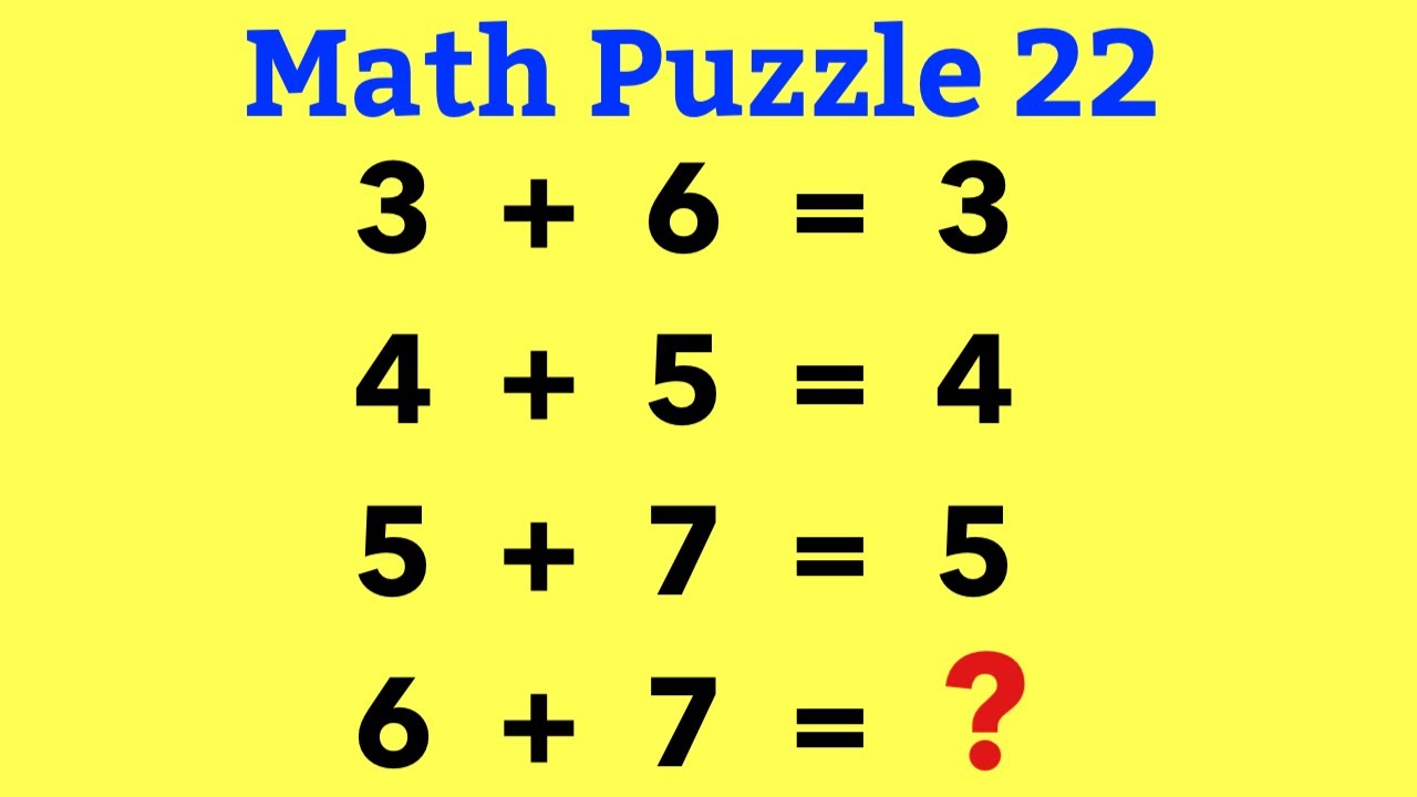 6+7 = How much is six plus seven on this sequence logical mathematics ...