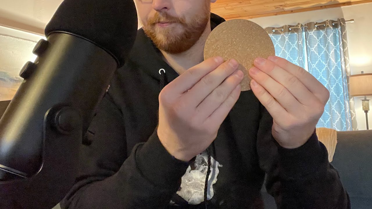 ASMR tapping | cork tapping and mouth sounds - YouTube