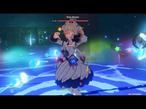 Genshin Impact - 9 Statue boss fight with FISCHL - YouTube