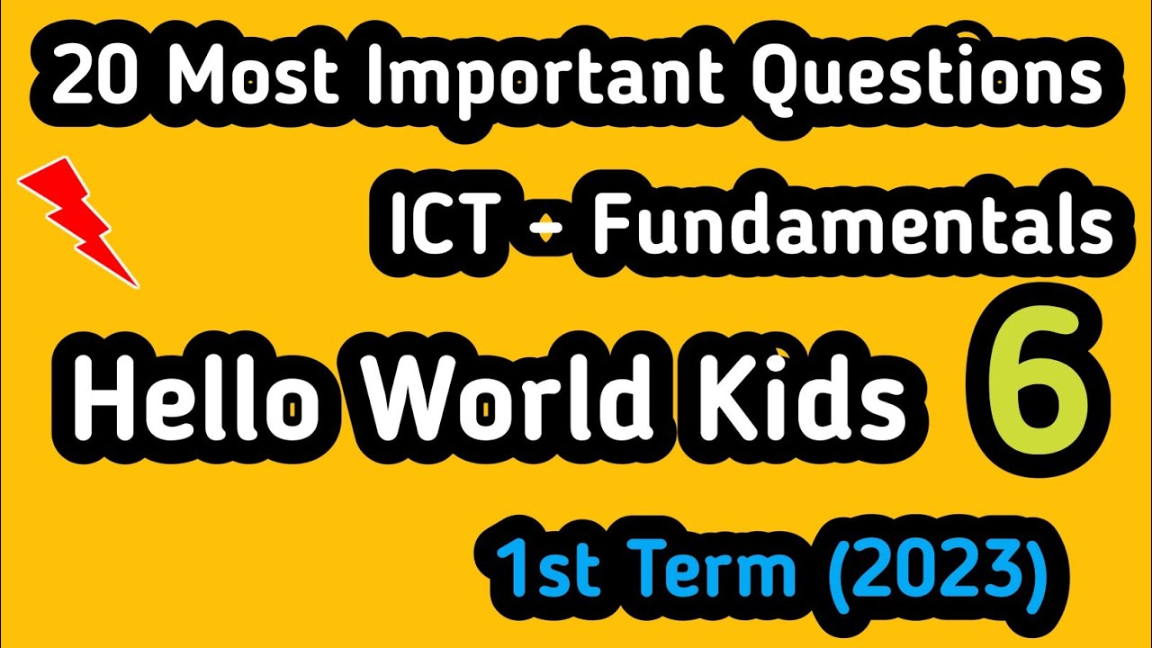 Hello World Kids || Computer | Important Questions 🤔 @garrisonwithHaiqa ...
