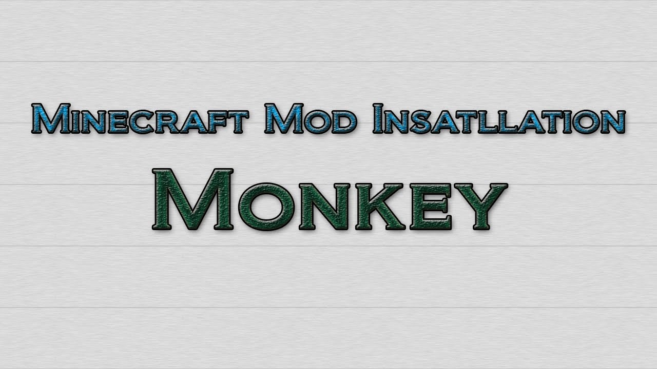 Minecraft 1.3.2 - How to install Monkey Mod (OUTDATED) - YouTube