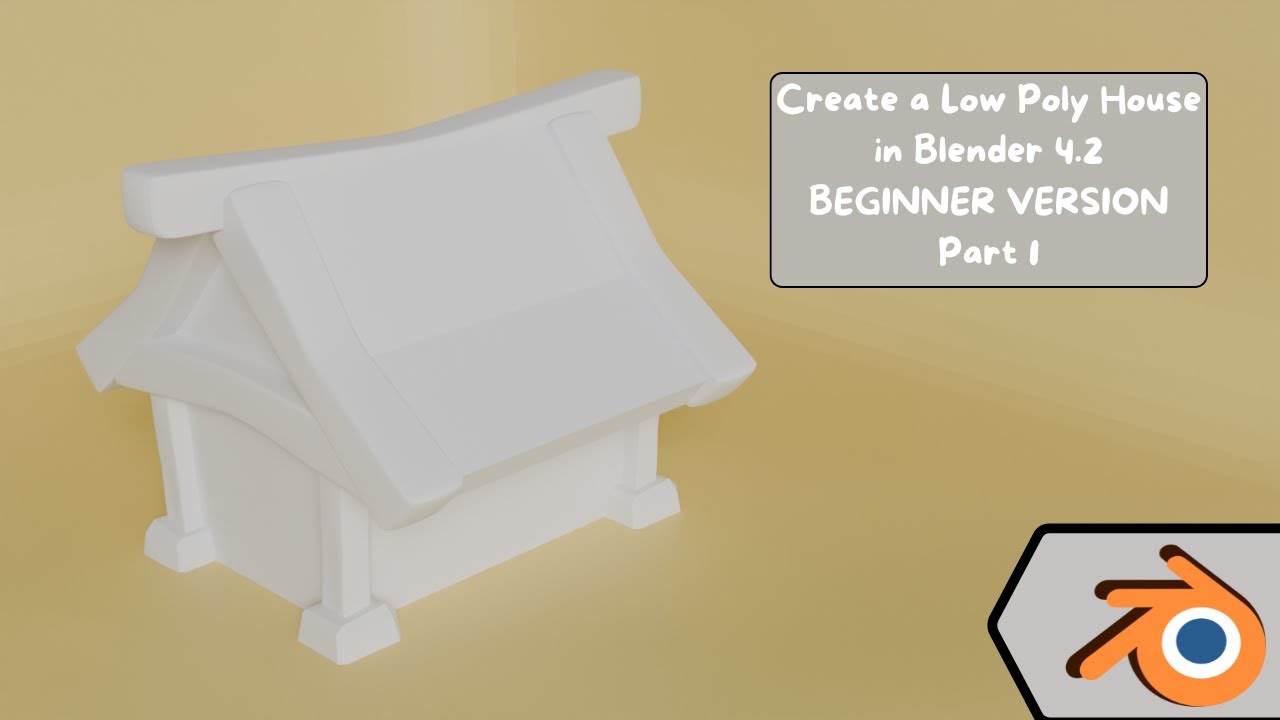 Low Poly House part one - Blender 4.2 full tutorial - YouTube