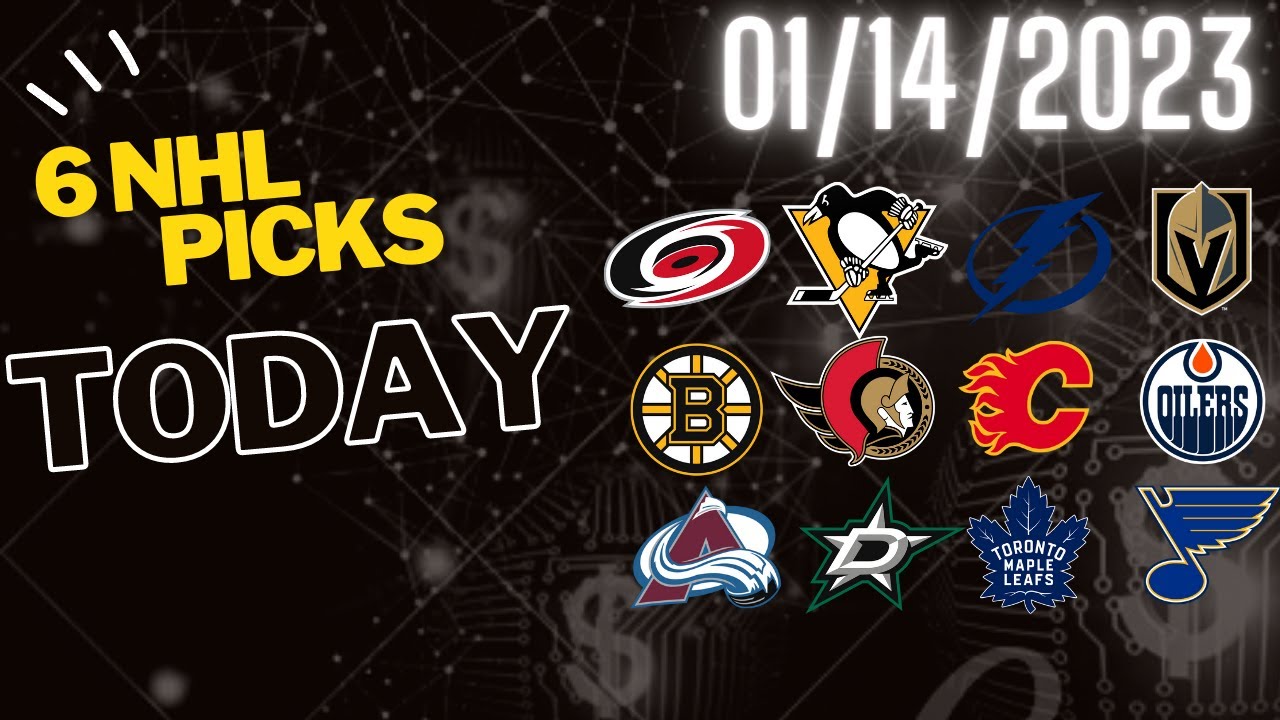 6 nhl picks today 01/14/23 nhl predictions today nhl betting picks ...
