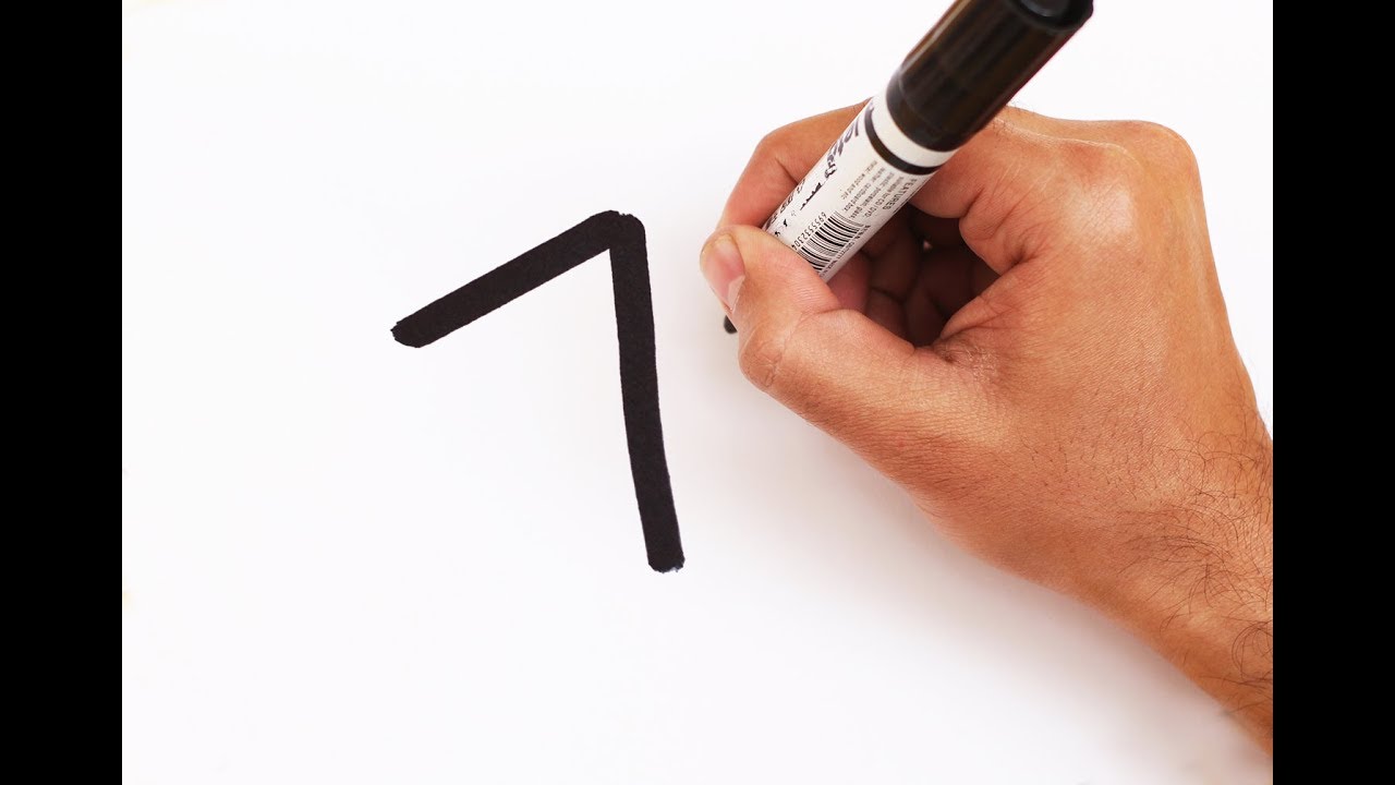How to turn Number 7 into a Cartoon DIAMOND ! Fun with Number Drawing ...