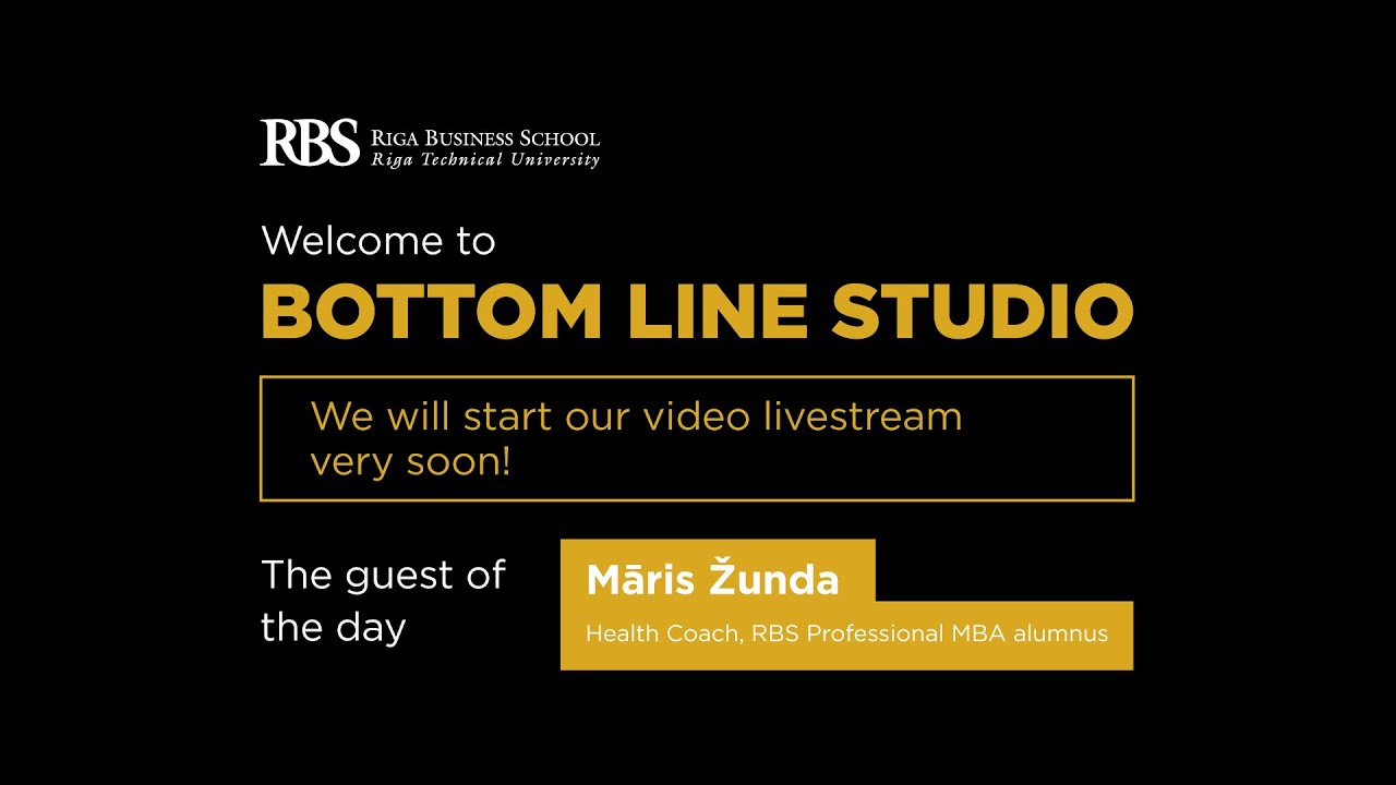 BOTTOM LINE STUDIO: Our guest Māris Žunda - YouTube