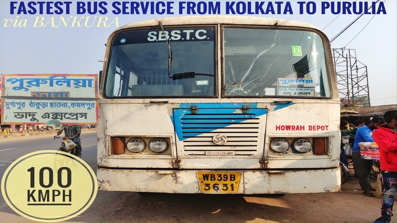 🚍Kolkata to Purulia Journey in SBSTC Bhadu Express | Fastest Bus ...