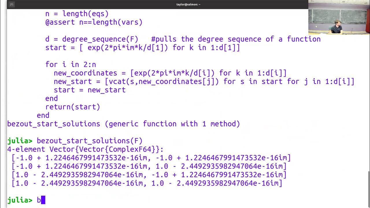 Lecture 12 | Numerical Algebraic Geometry - YouTube
