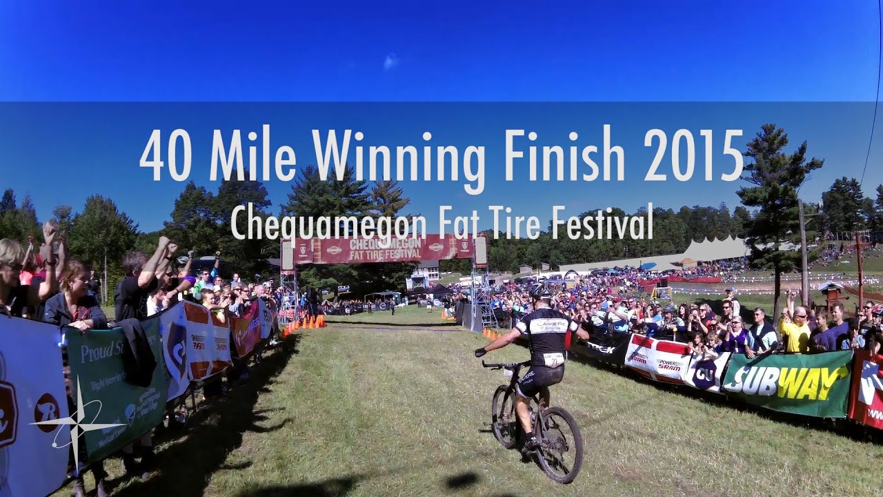 Cheq 40 Winning Finish - Chequamegon Trails Festival 2015 - YouTube