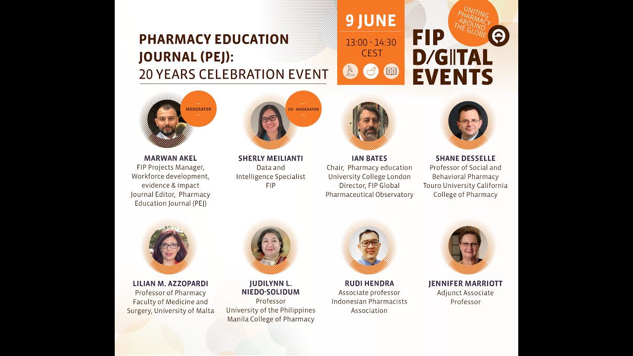 Pharmacy Education Journal (PEJ): 20 years celebration event - YouTube