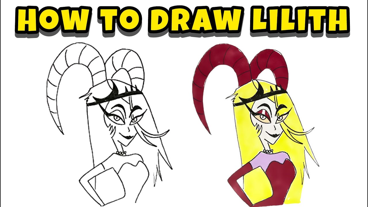 How to Draw Lilith from Hazbin Hotel – Create Majestic Queen of Hell ...