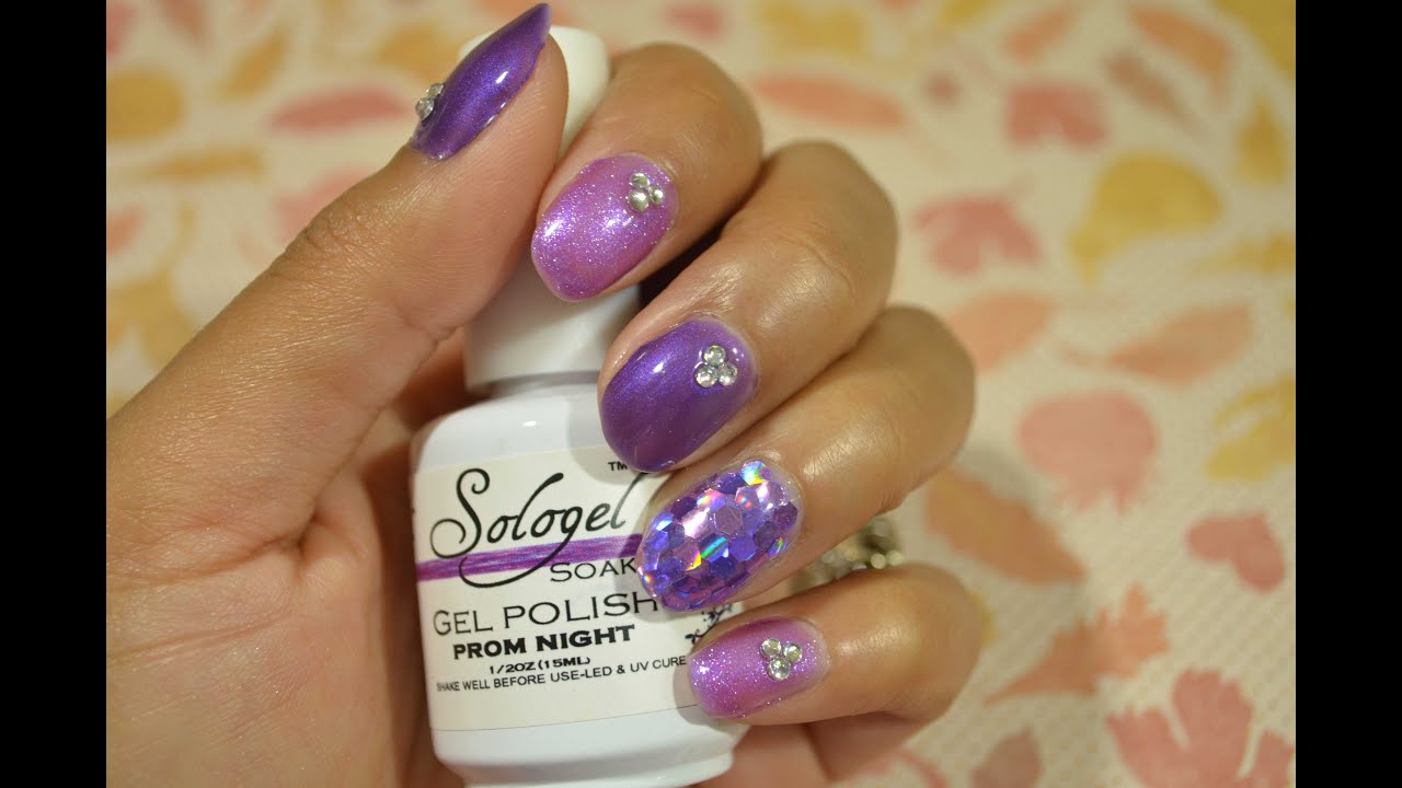DIY Gel Manicure (Sheba Nails Sologel Nail Polish) - YouTube