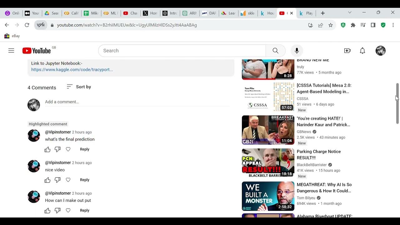 How to get output and submit work in a Kaggle competition - YouTube