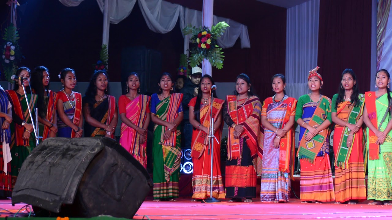 Rabha somobeto sangeet // from Dudhnoi //all rabha student union, all ...