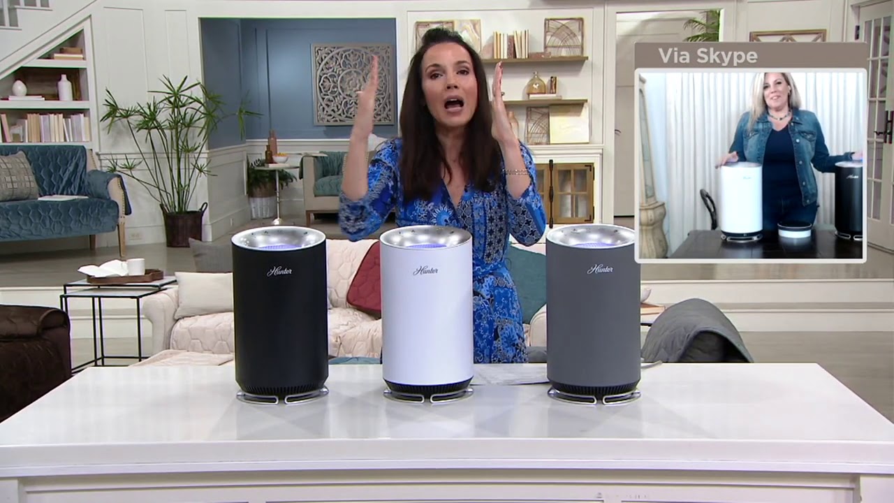 Hunter Digital Tower Air Purifier with EcoSilver and HEPA Filter on QVC