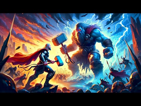 Thor vs Hrungnir: The Ultimate Duel of Might - Gods and Giants Clash ...
