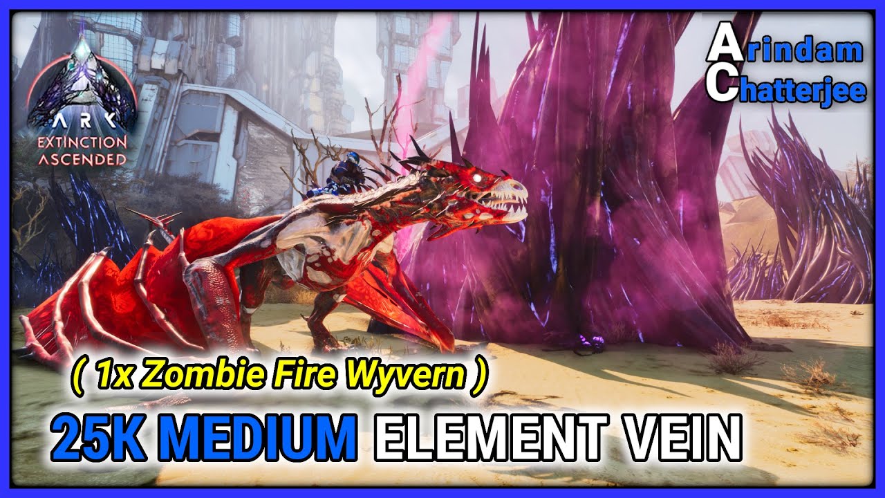 ARK Ascended Extinction - SOLO MEDIUM 25k Element Vein Defense (1x ...