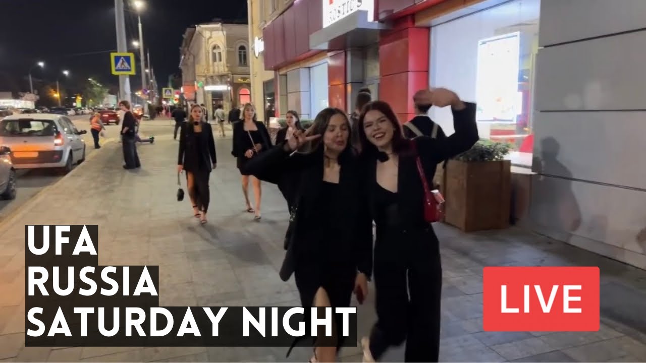 Wonderful UFA, Russia. The Summer Keep Going! Saturday Night. LIVE ...