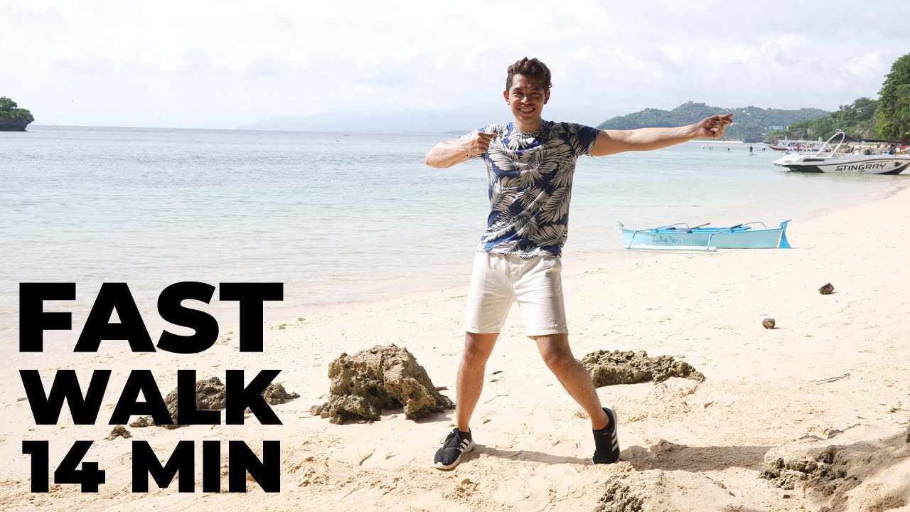 14 MIN FAST WALK • 140-175 BPM • 2000 Steps • Walking Workout #127 ...