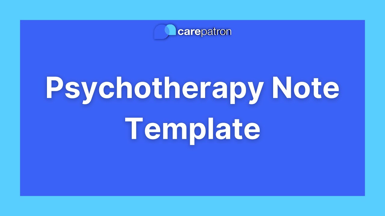 Psychotherapy Notes - YouTube
