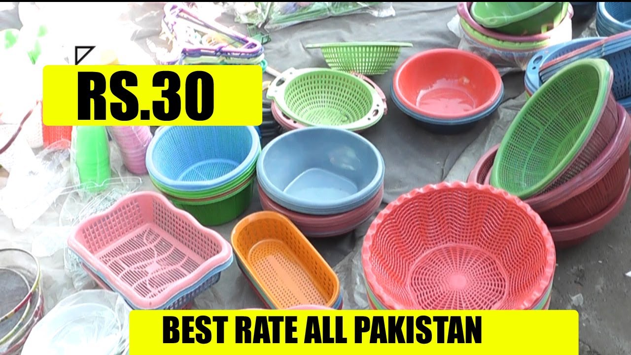 Plastic kitchen Accessories plastic bartan business Sasta Maal Sasty ...