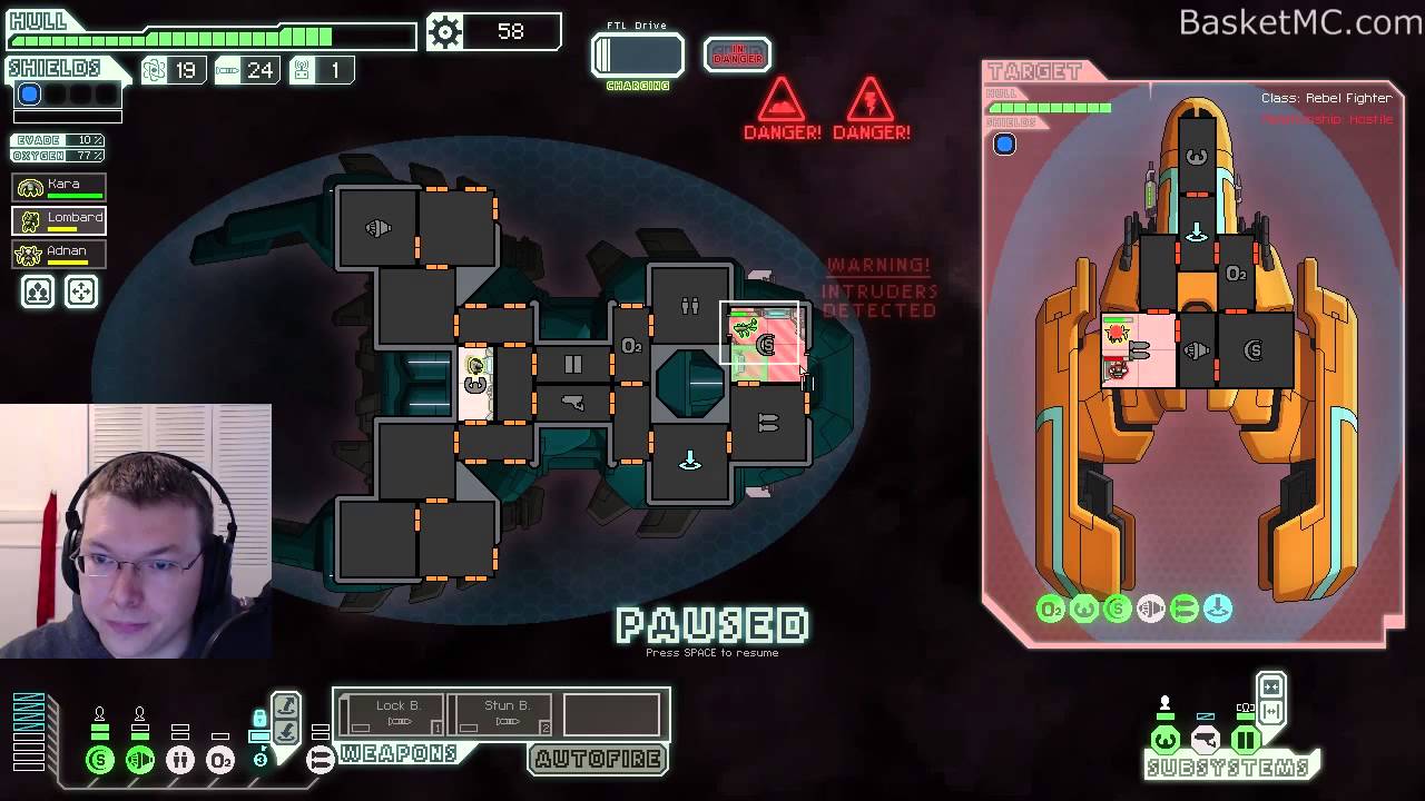 Faster Than Light - Mantis Cruiser C - Run 1 - Part 1 - YouTube
