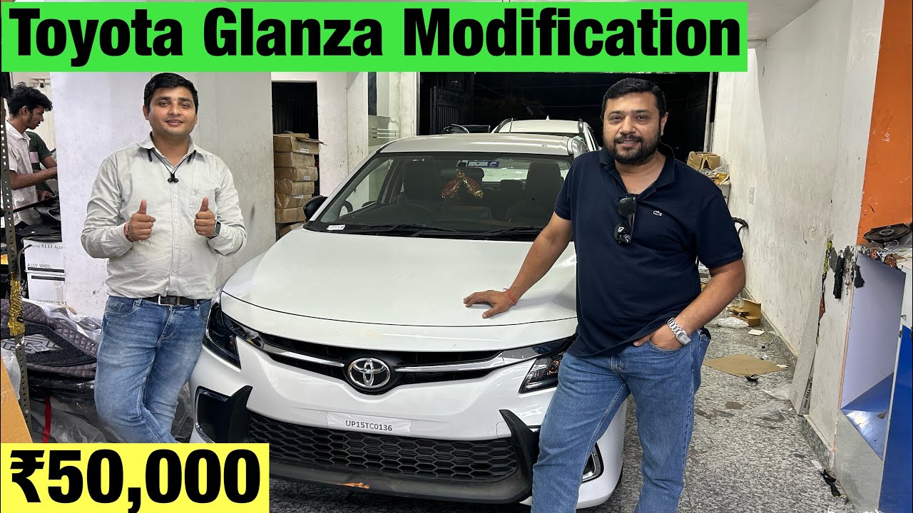 ₹50,000/- में Toyota Glanza Modify कर दी | Toyota Glanza Base Model ...