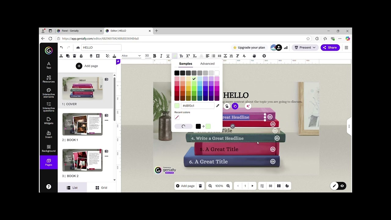 EDU 456 GENIALLY WEBSITE TUTORIAL - YouTube