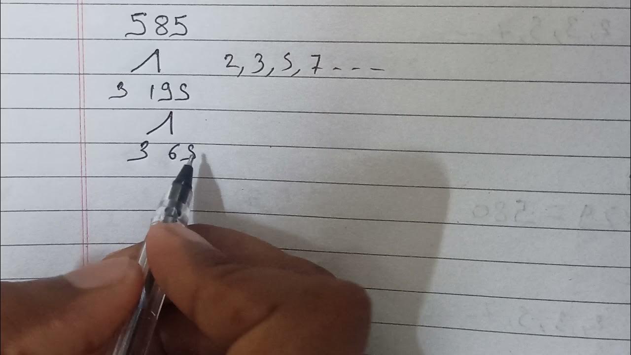 factor tree of 585 | prime factor tree | - YouTube