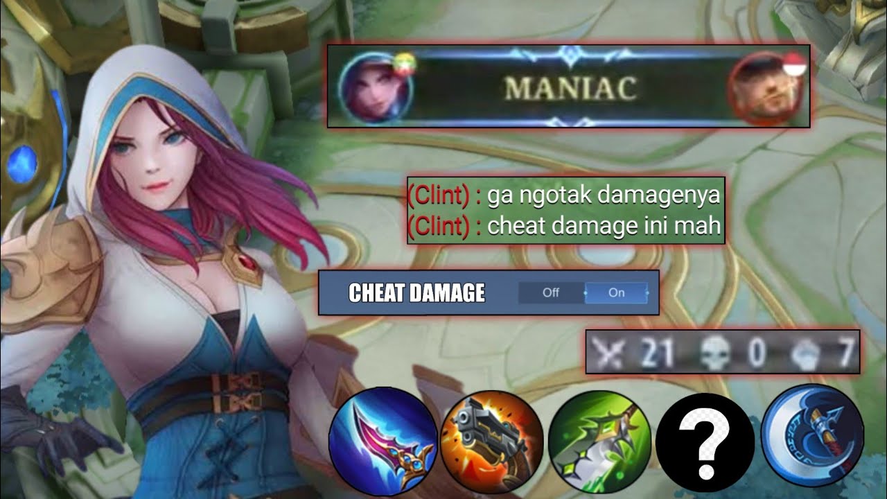 DIKIRA CHEAT DAMAGE😱 USER NATALIA WAJIB COBA BUILD INI | TOP GLOBAL NATALIA GAMEPLAY - MLBB ...