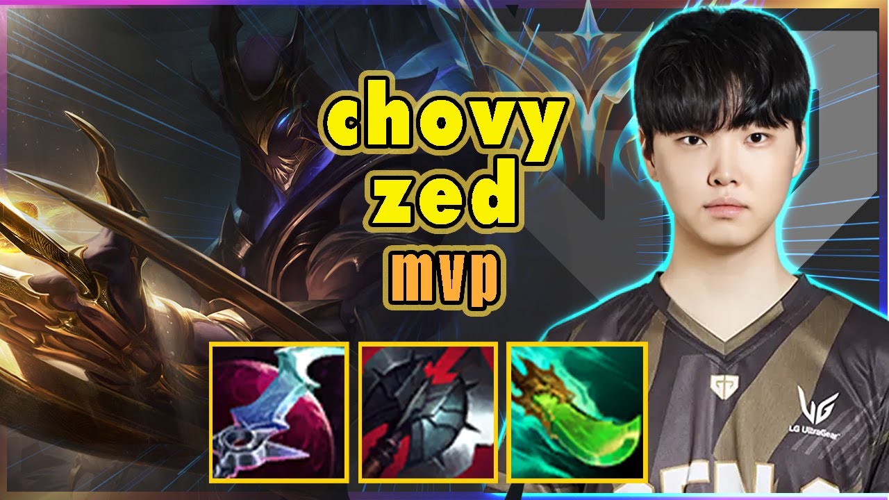 Chovy Zed Conqueror Build ss15 || Challenger Korea || full match chovy ...