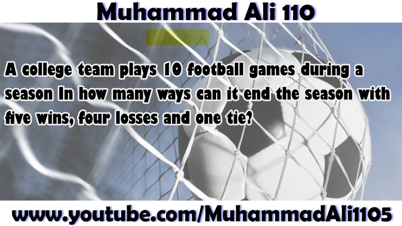 A college team plays 10 football games during a season - YouTube