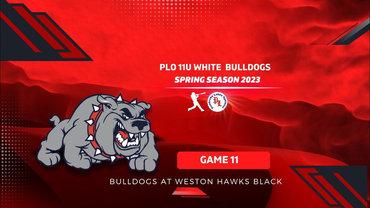 PLO 11U White Bulldogs Spring Season 2023 Game 11 At Weston Hawks Black ...