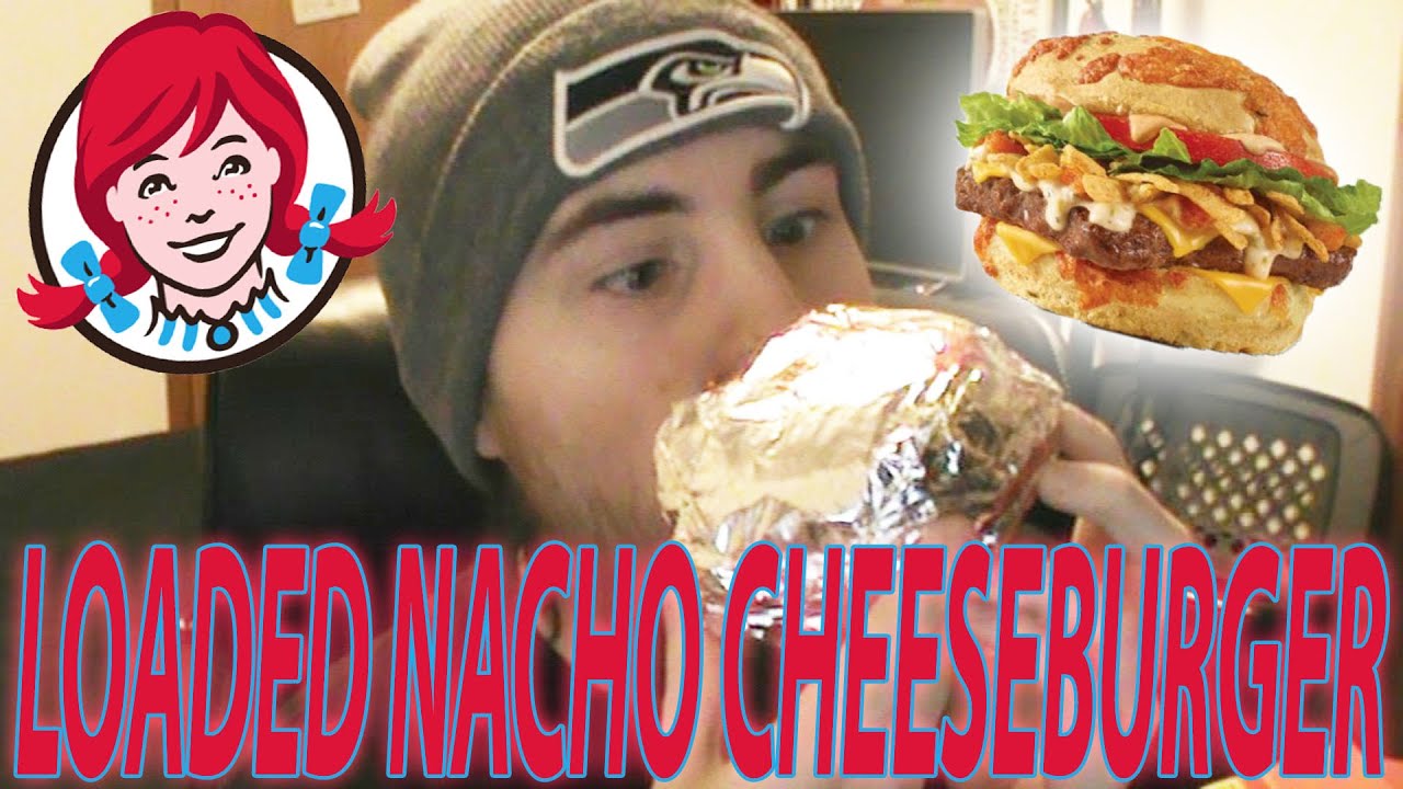 WENDY'S NEW LOADED NACHO CHEESEBURGER REVIEW - YouTube