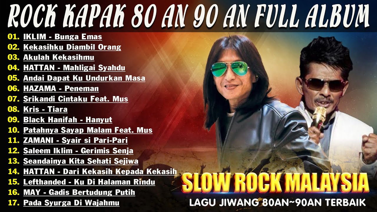 KOLEKSI 20 LAGU ROCK KAPAK MALAYSIA Full Album - LAGU JIWANG 80AN DAN ...