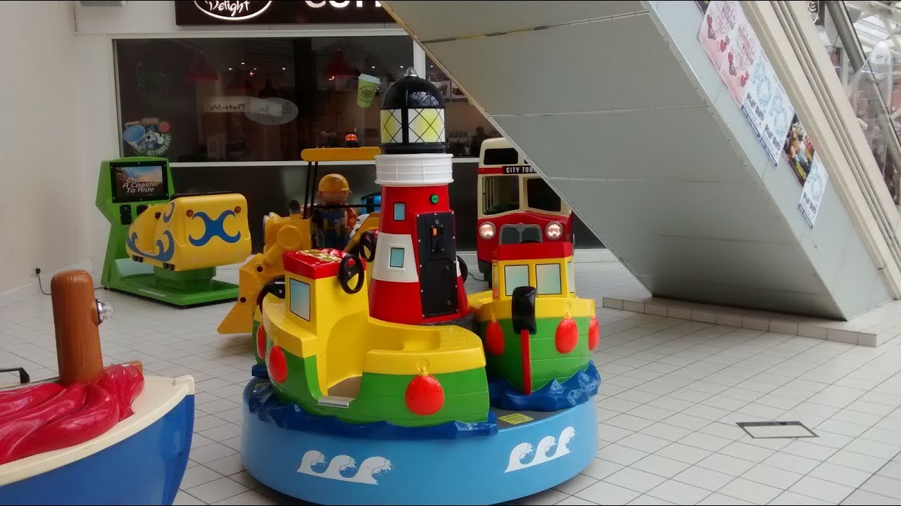 Boat carousel kiddie ride - YouTube