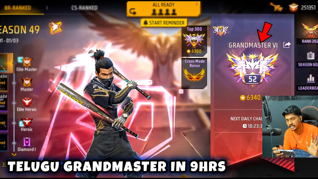Grandmaster Rank Push live in Free Fire Max #grandmaster #mobileplayer ...