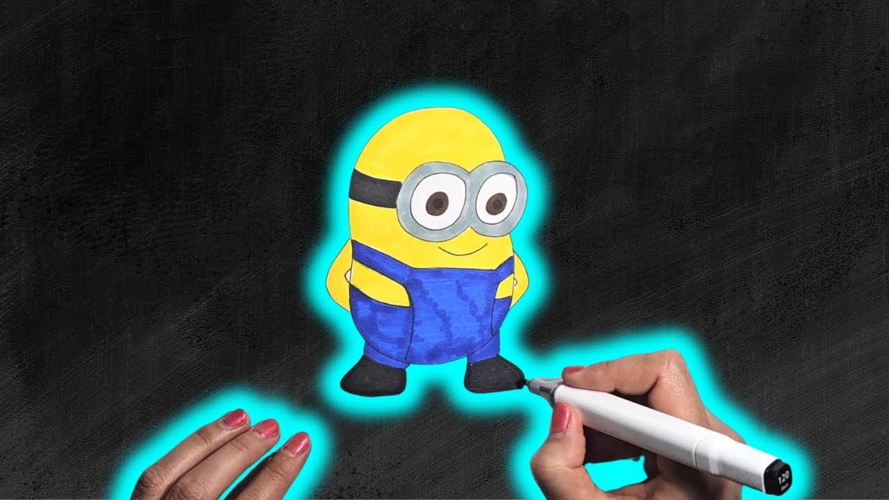 How to Simple and Easy Draw & Color Minion - YouTube