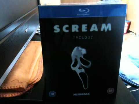 Scream Trilogy Blu-ray Boxset Unboxing - YouTube