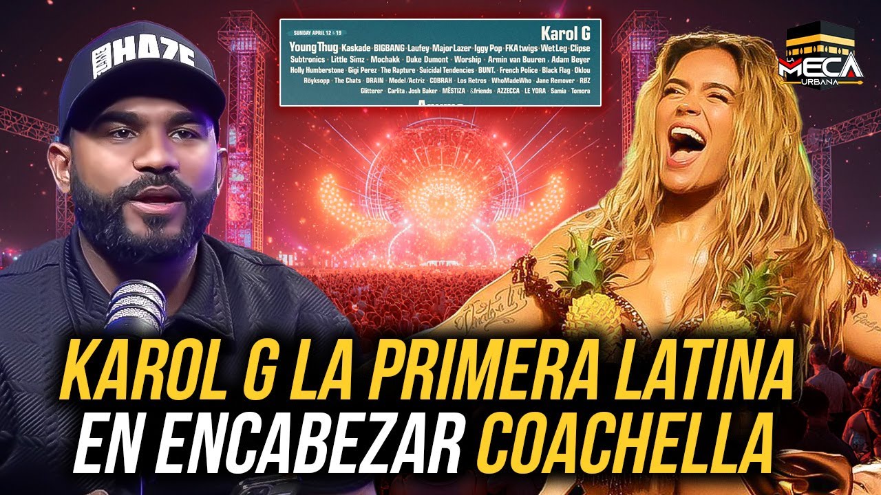 KAROL G SERÁ LA PRIMERA MUJER LATINA EN ENCABEZAR COACHELLA ! - YouTube