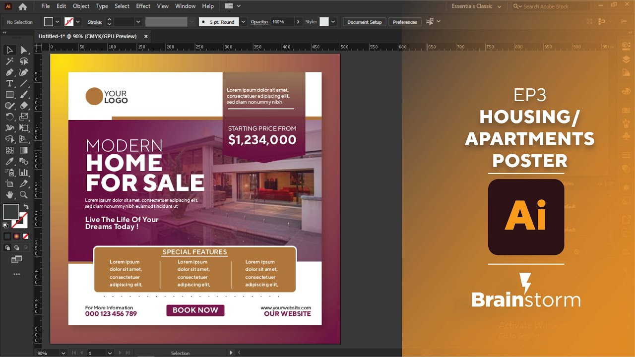 Housing/Affordable housing Poster In Adobe Illustrator. Kenyan designer ...