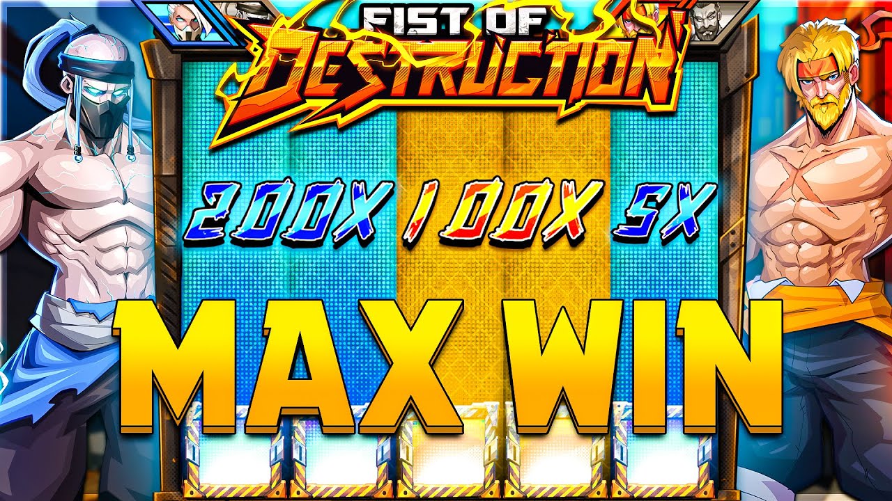 MAX WIN ON FIST OF DESTRUCTION SLOT!!! (10,000X) - YouTube
