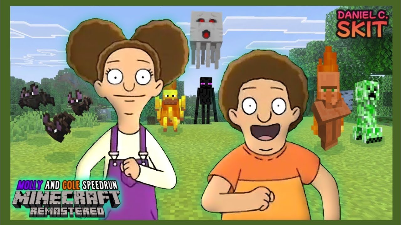 Molly and Cole Speedrun Minecraft REMASTERED - Central Park - YouTube