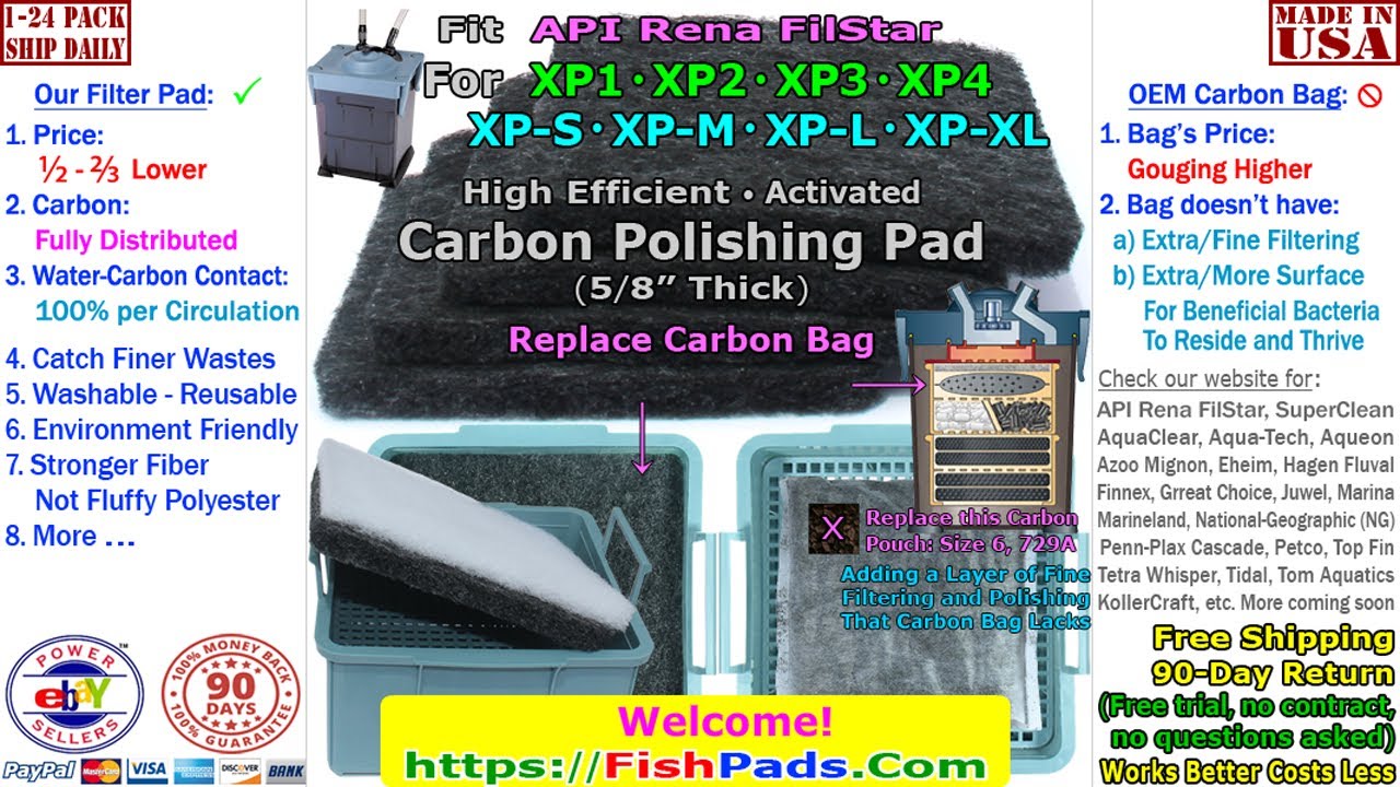 For API Rena FilStar XP1,XP2,XP3,XP4, XP-S,XP-M,XP-L,XP-XL Pouch 729A ...