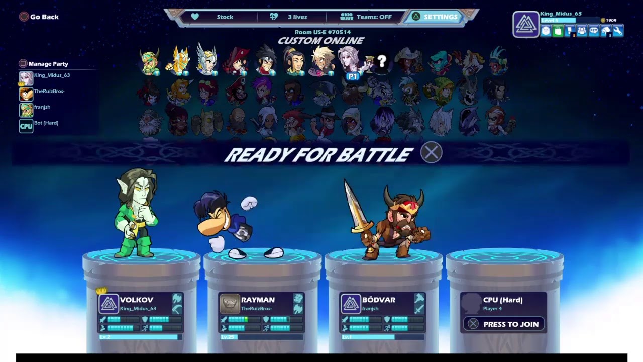 Brawlhalla - Live Stream Ep 3 - Ranked matches Again - YouTube