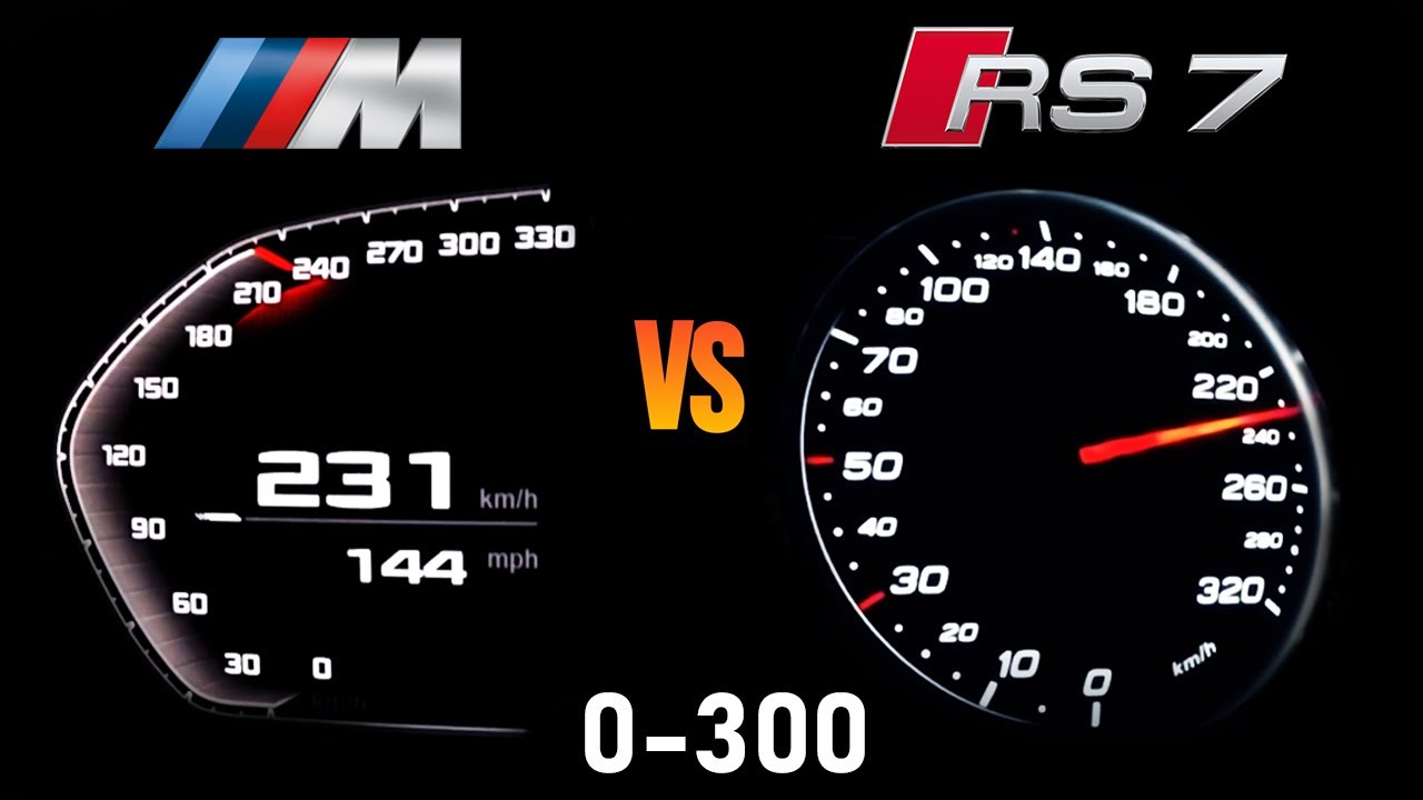 2020 BMW M8 Competition vs 750 HP Audi RS7 0-100 & 0-300 - YouTube